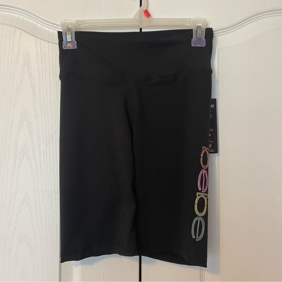 bebe | Shorts | Bebe Sport Shorts Sizes Black With Rainbow Lites | Poshmark